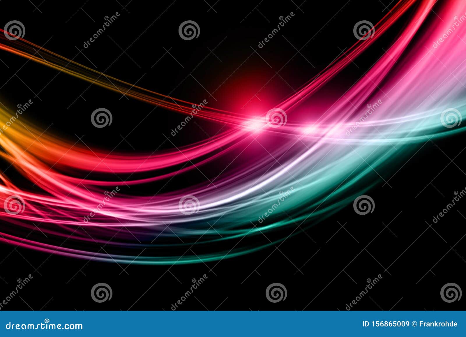 Futuristic Technology Wave Design with Lights Stock Illustration ...