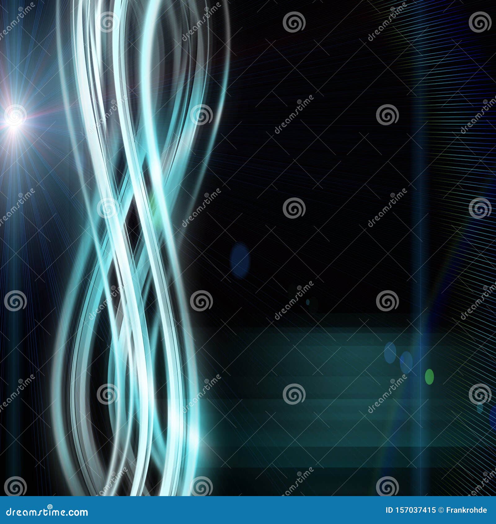 Futuristic Technology Wave Design with Lights Stock Illustration ...