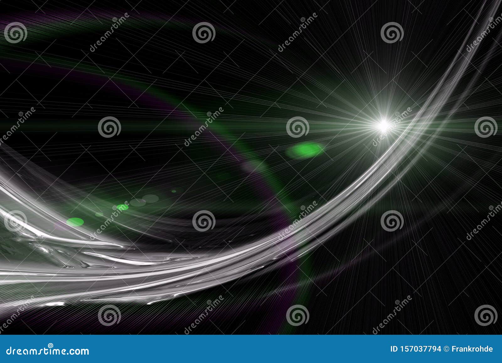 Futuristic Technology Wave Design with Lights Stock Illustration ...