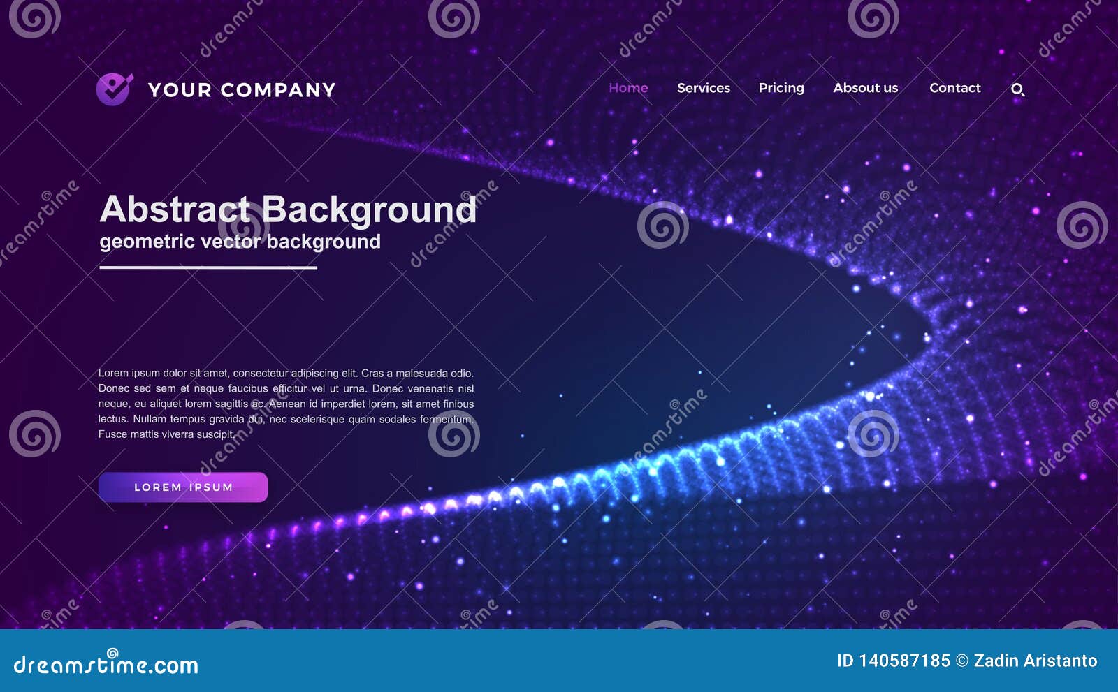 Futuristic and Technology Websites Background. Dynamic Abstract Liquid ...