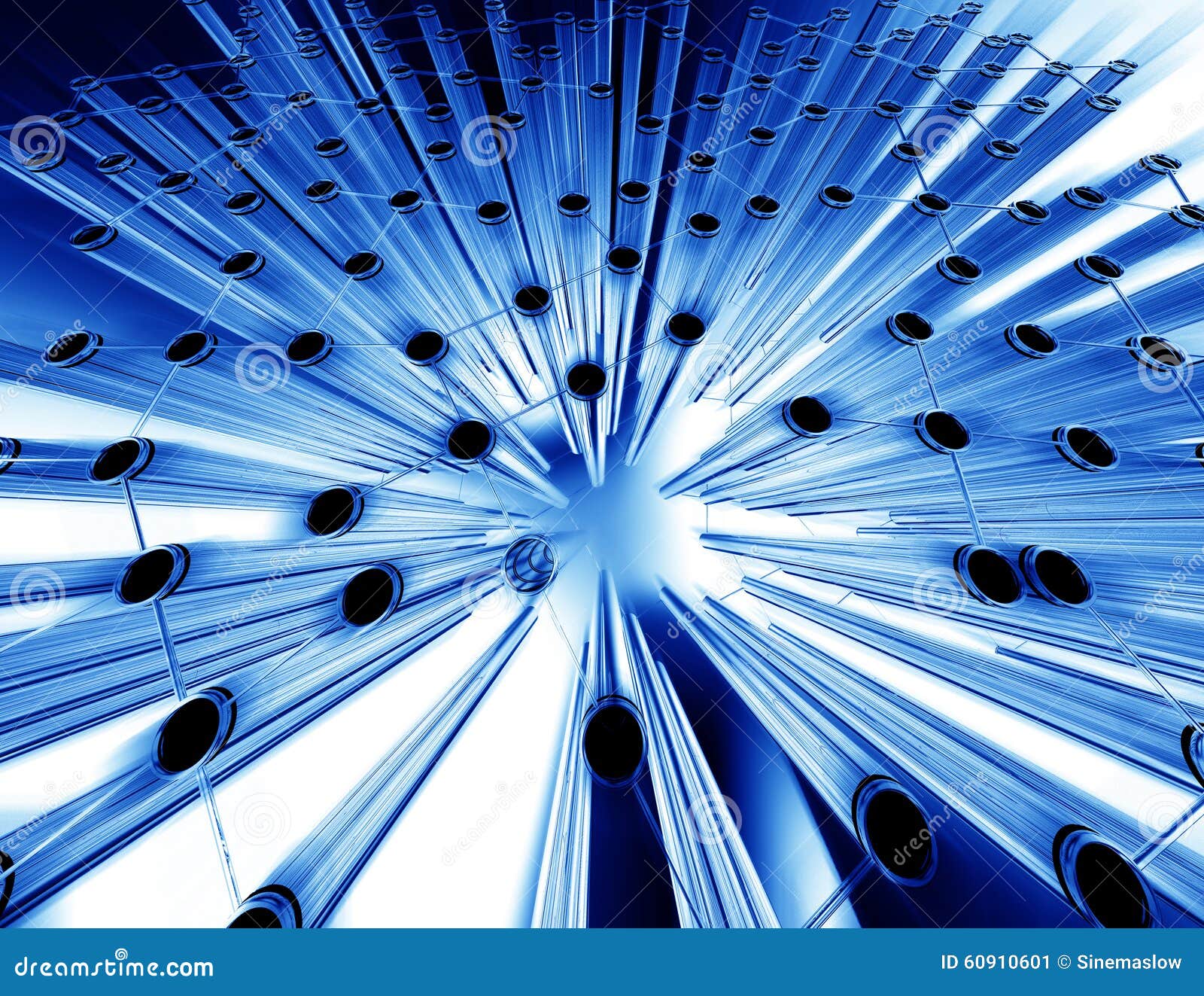 Futuristic Technology Wireframe Mesh Stock Illustration - Illustration ...