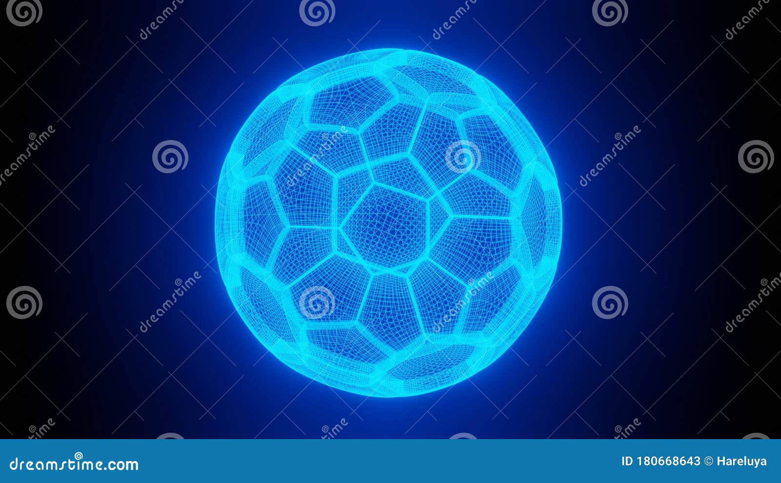 Futuristic Technology Wireframe Mesh Polygonal Element in the Form of ...