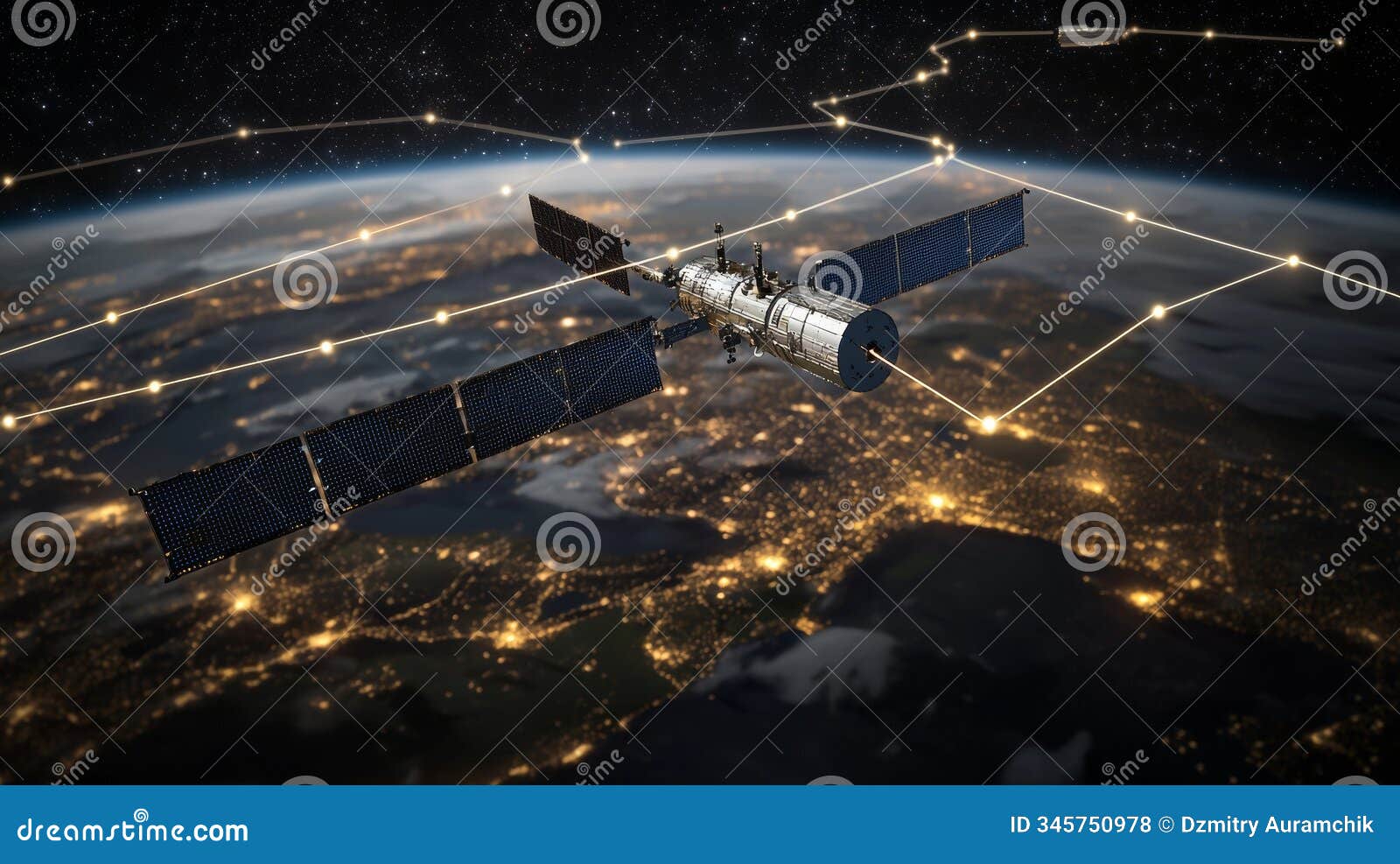 A Futuristic Telecom Satellite Orbiting Earth with Global Holographic ...