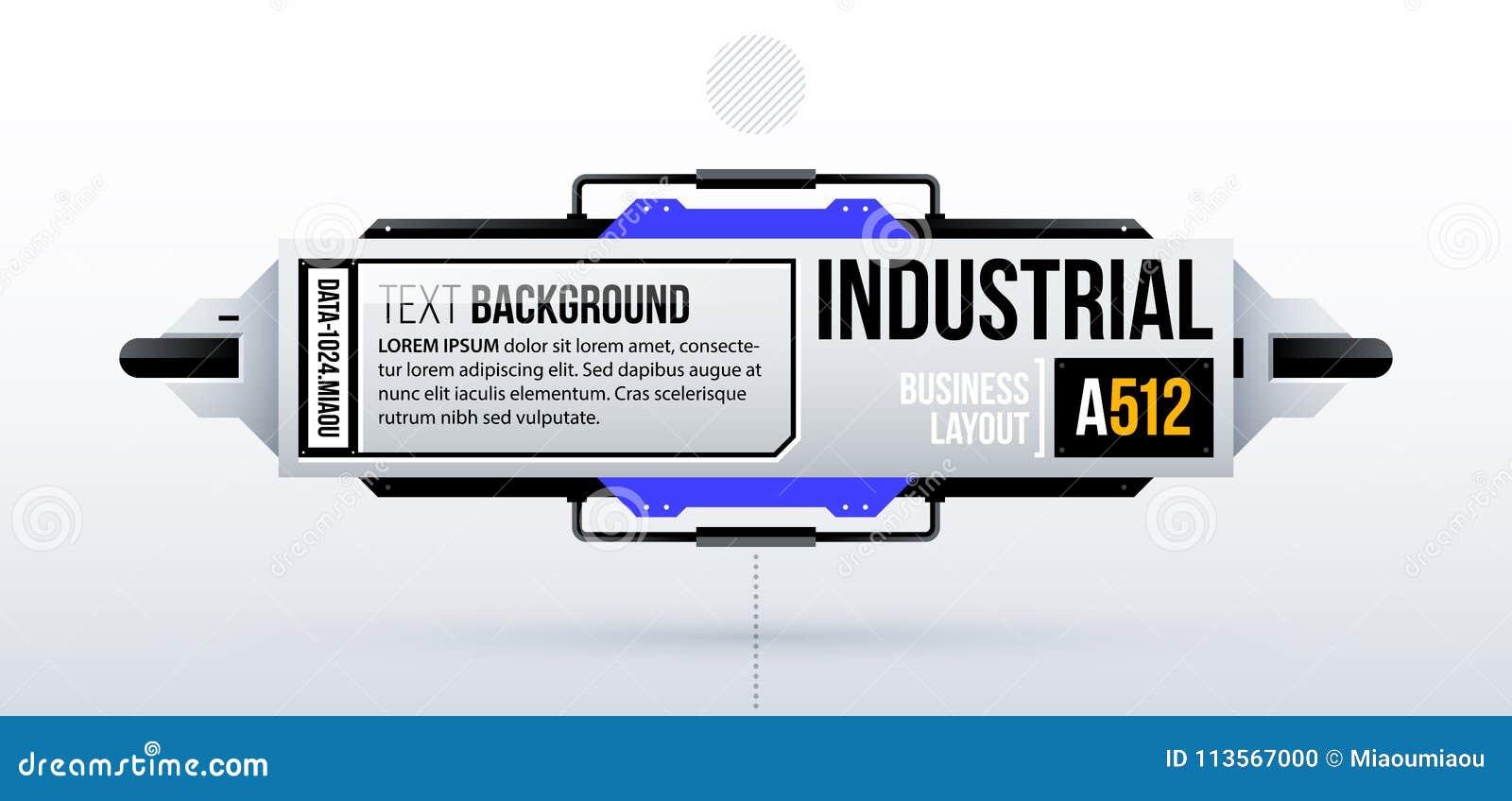 Futuristic Text Background Template in Clean Hi-tech/techno Style Stock ...