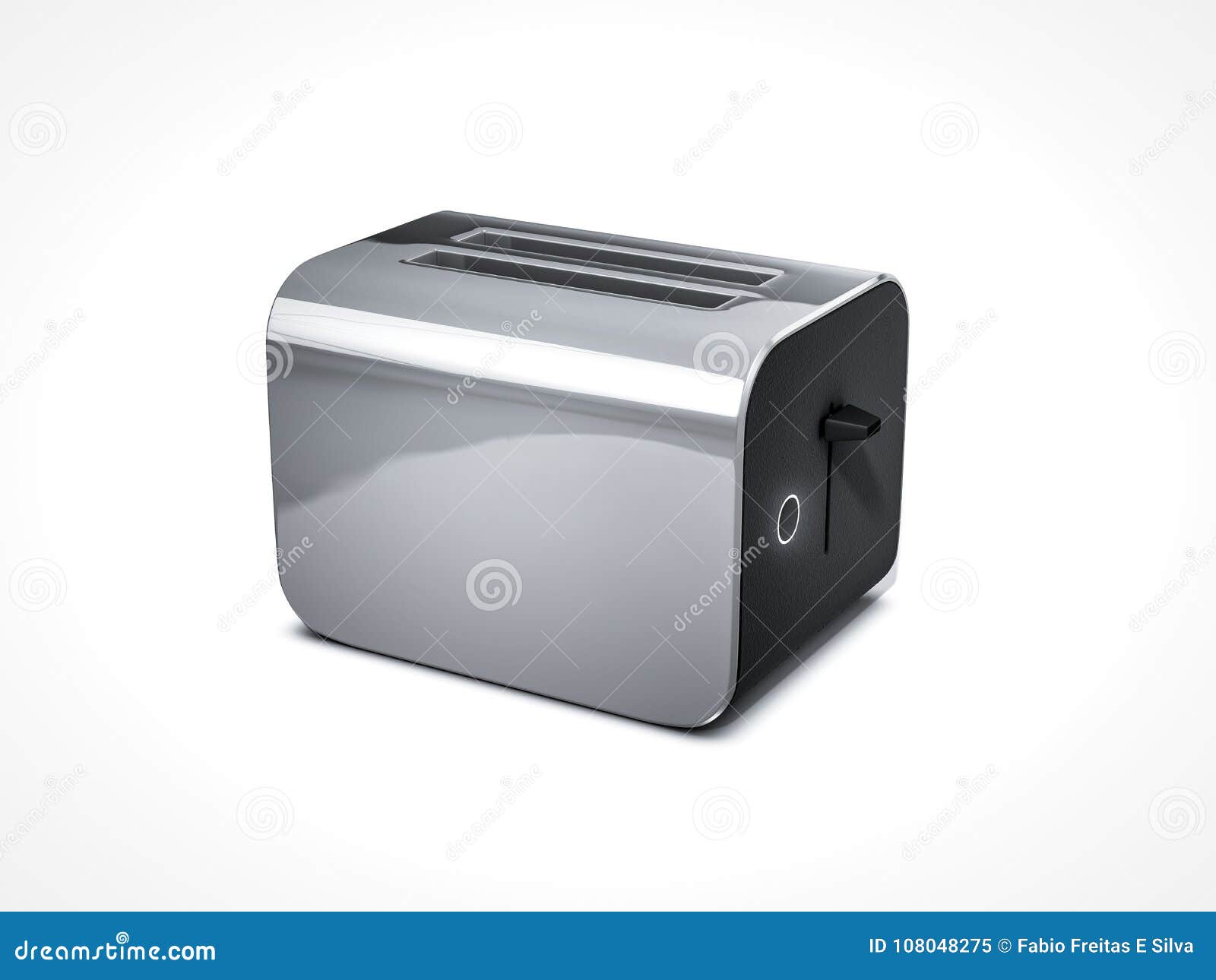Futuristic Toaster on White Background Stock Illustration ...