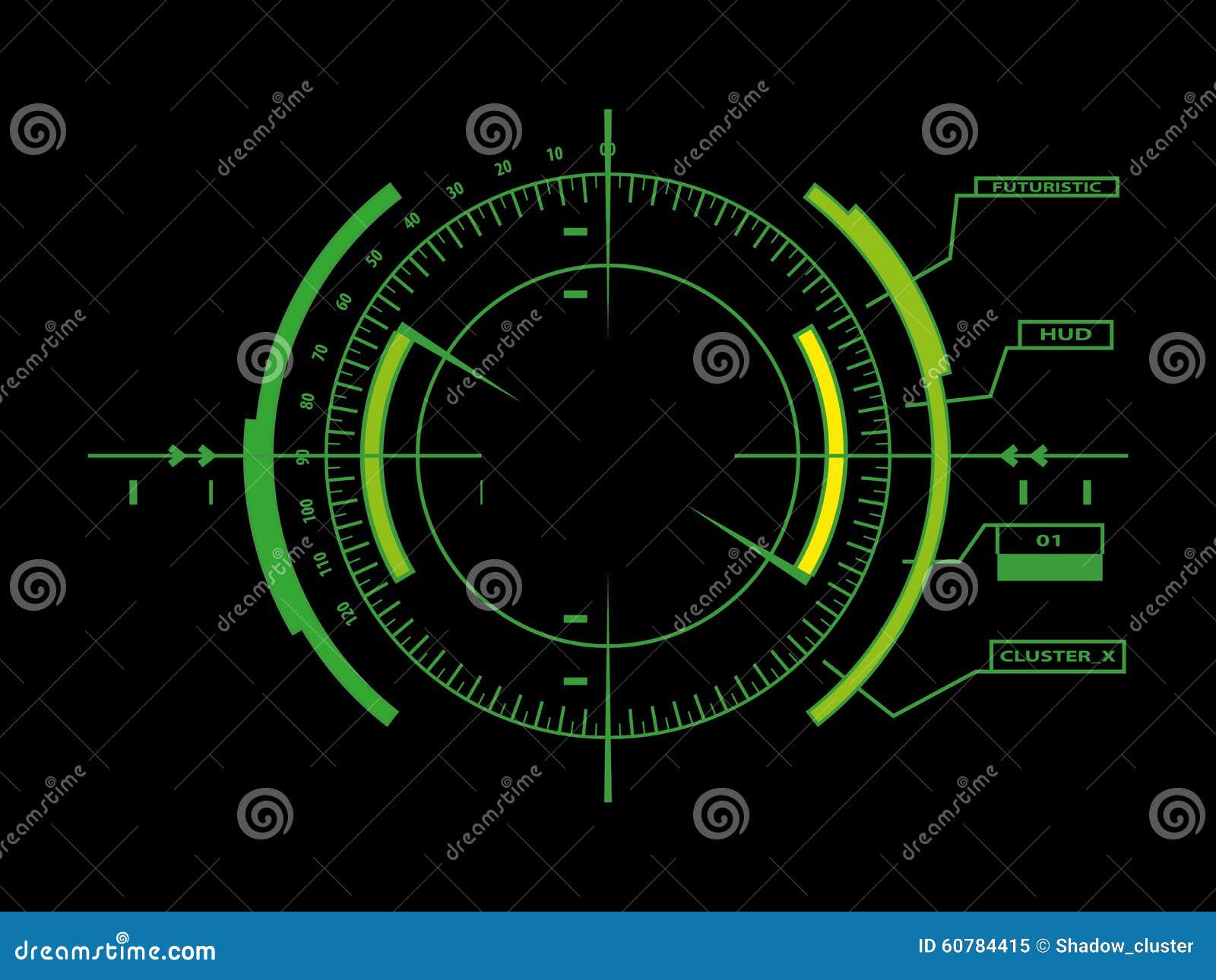 Futuristic Touch Screen User Interface HUD Stock Illustration ...