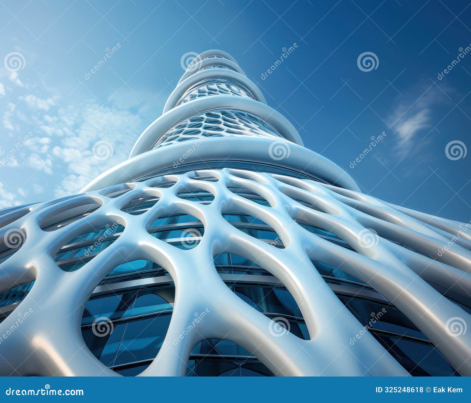 Modern Architectural Innovation Tower Structure with Complex Edifice ...