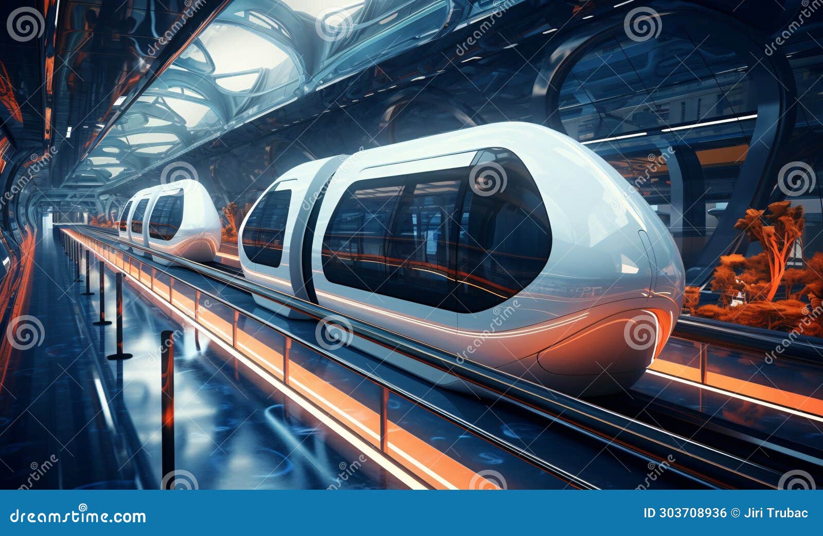 Hyperloop Capsule Logo. Streamlined Design Cartoon Vector ...