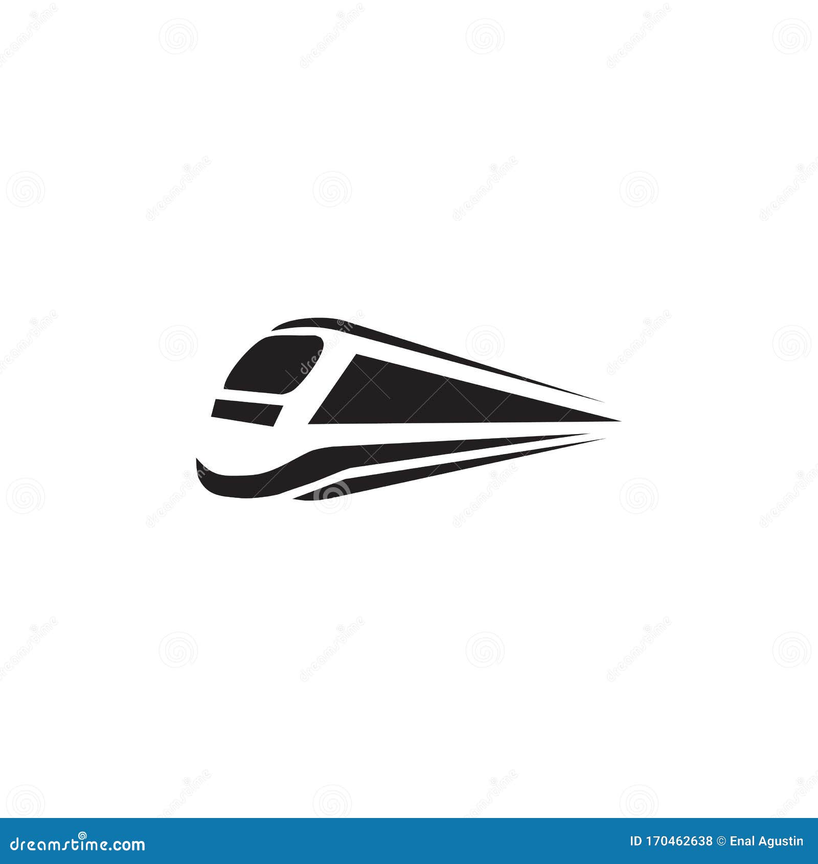 Futuristic Train Logo Design Vector Template Stock Vector ...