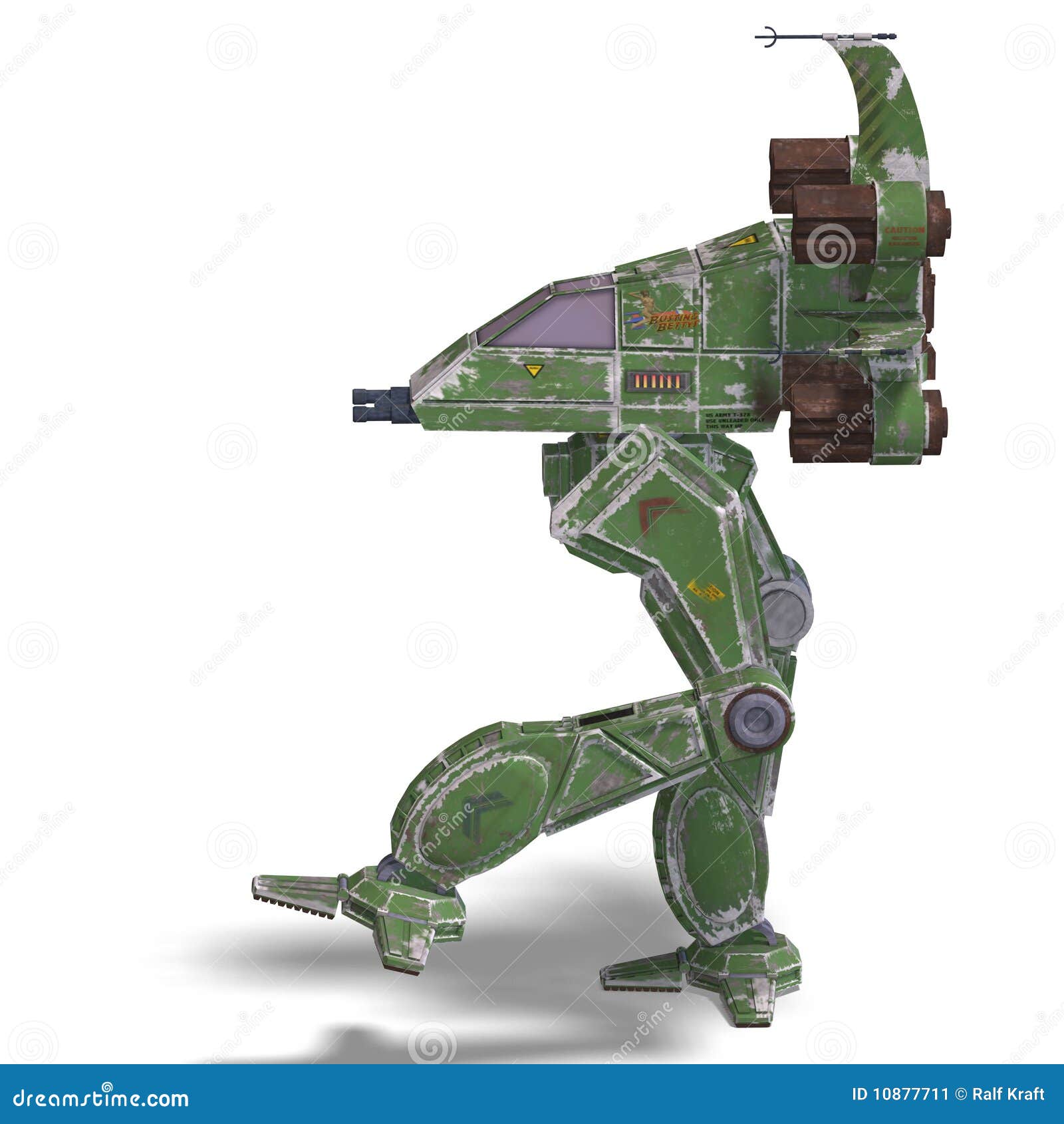 Futuristic Transforming Scifi Robot and Spaceship Stock Illustration ...