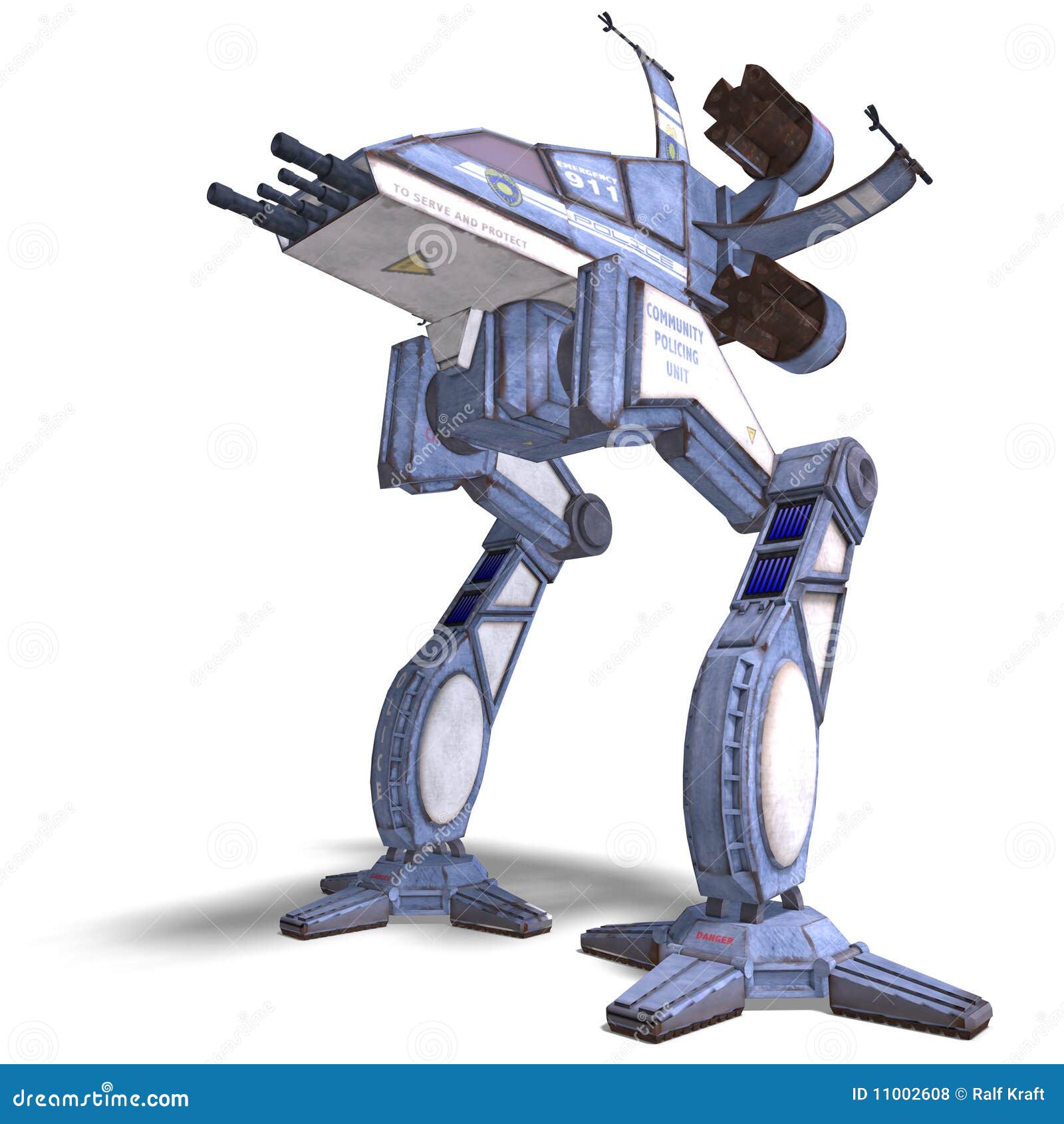 Futuristic Transforming Scifi Robot And Spaceship Stock Photo ...