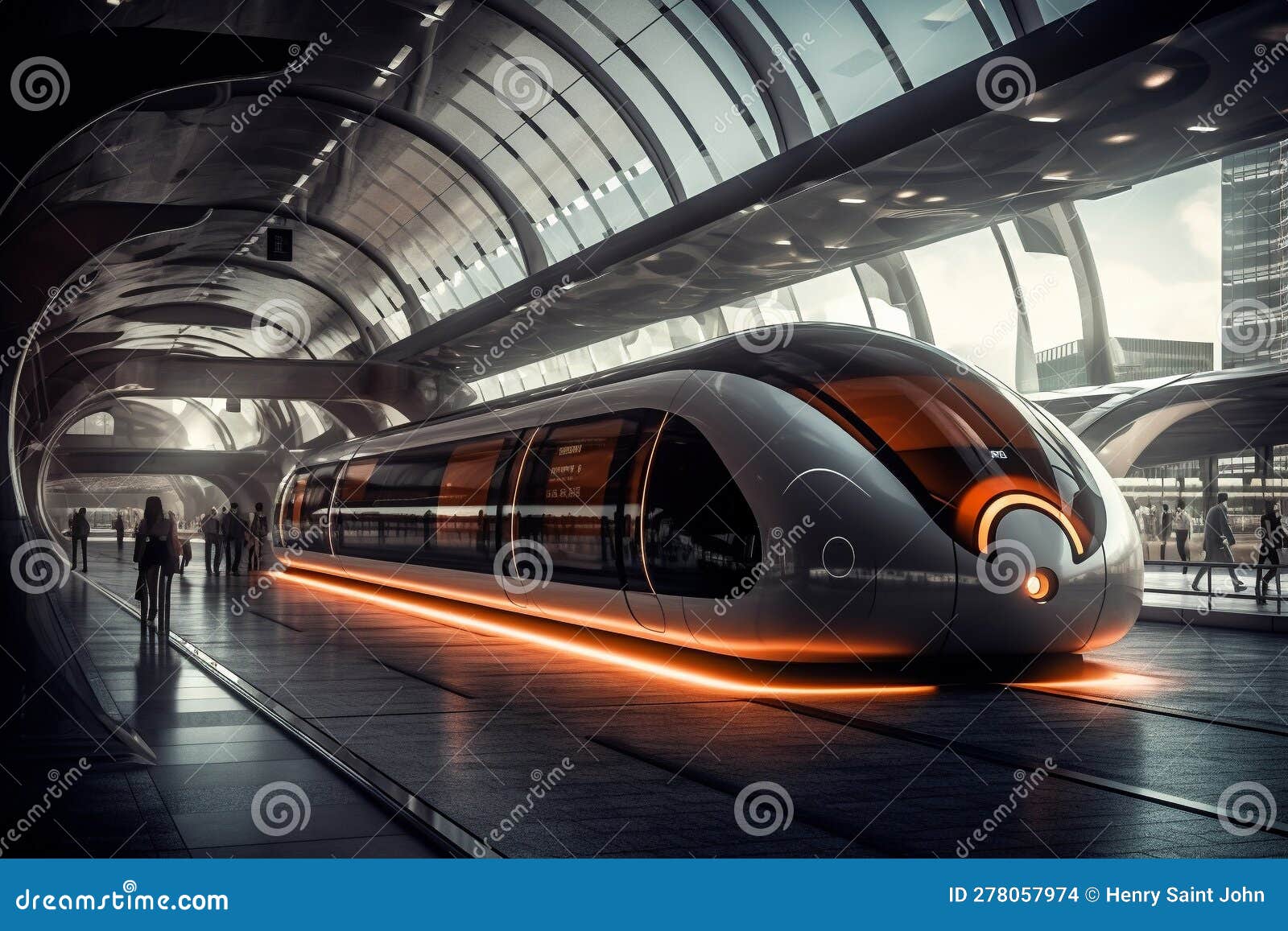 Futuristic Transportation: the Evolution of Modern Travel Stock Photo ...
