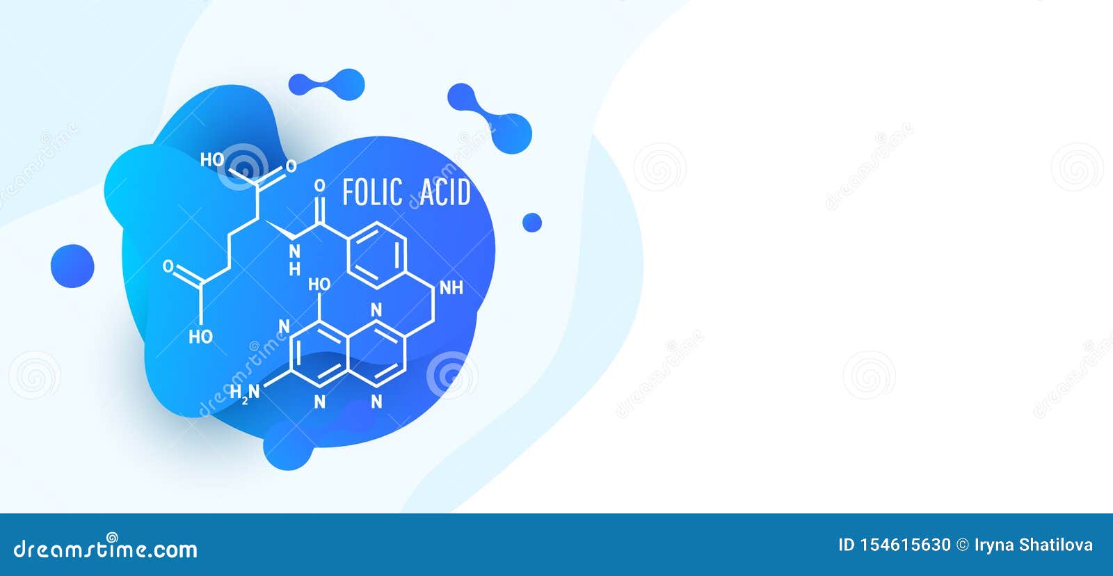 Futuristic Trendy Dynamic Design Elements with Folic Acid. Abstract ...