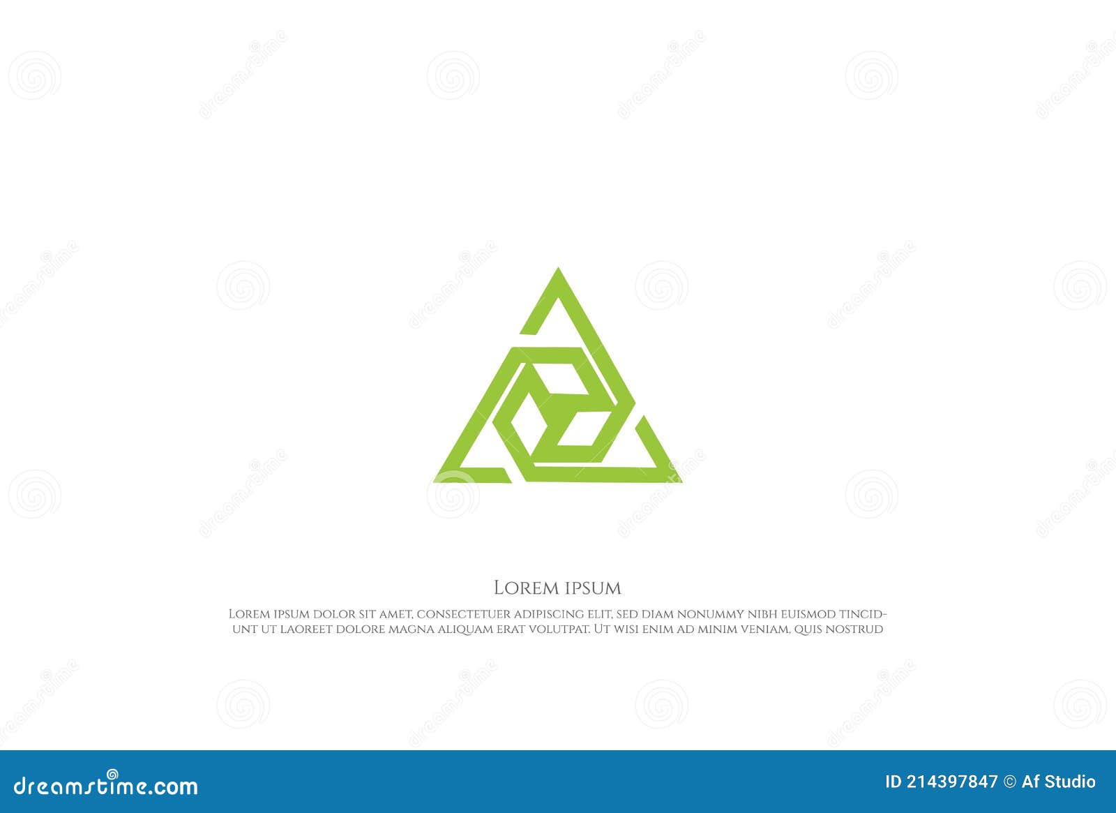 Futuristic Triangle Box Cube Logo Design Vector Stock Vector ...