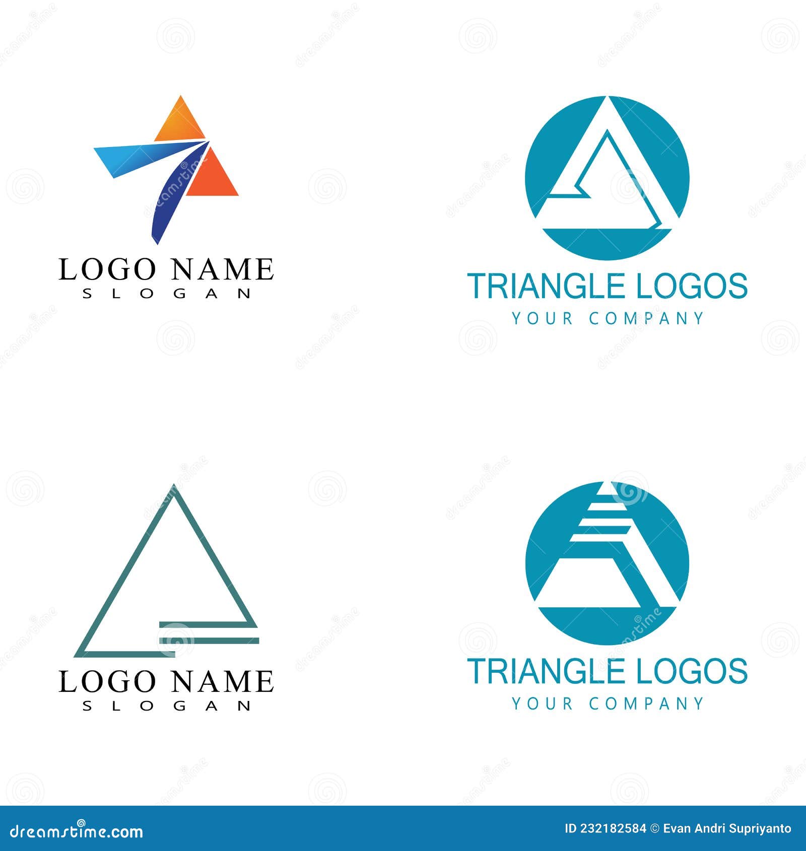 Futuristic Triangle Chain Logo Design Inspiration Stock Vector ...