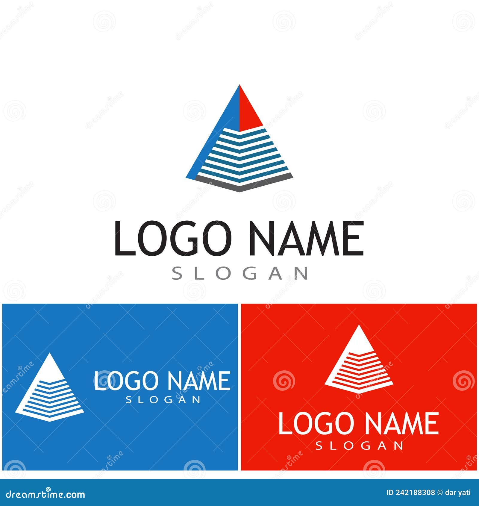 Futuristic Triangle Chain Logo Design Inspiration Stock Vector ...