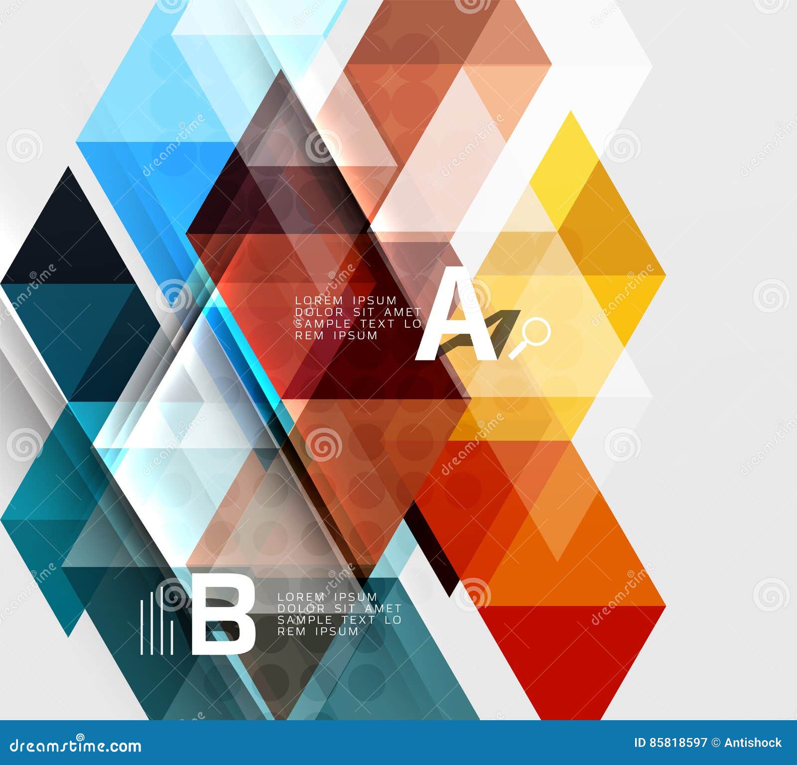 Futuristic Triangle Tile Background with Options Stock Vector ...