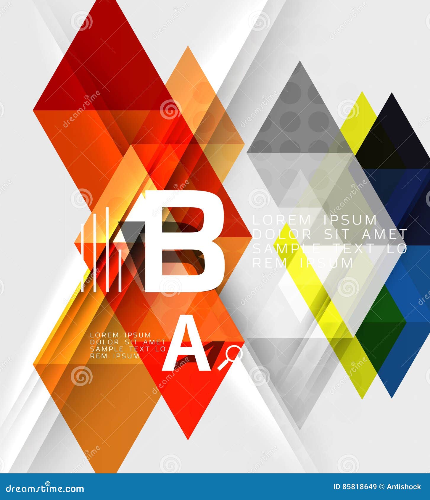 Futuristic Triangle Tile Background with Options Stock Vector ...