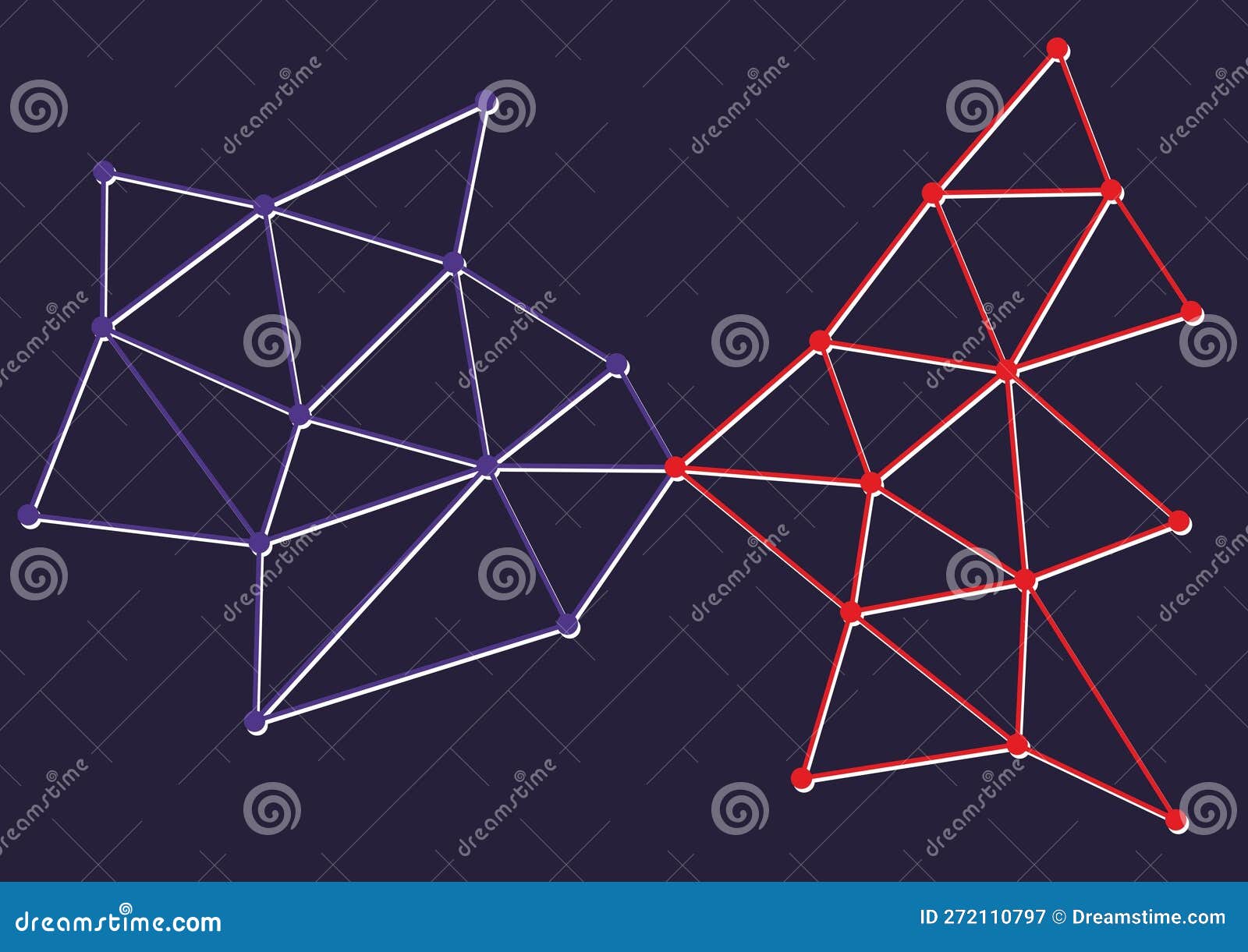 Futuristic Triangle Vector Illustration. Futuristic Hexagon Vector ...