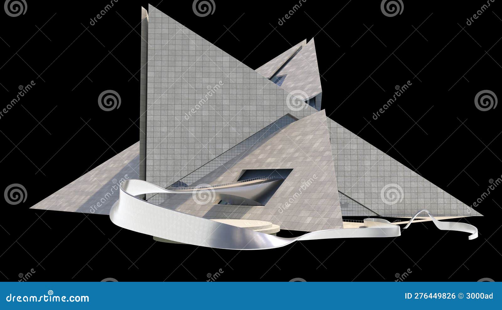 Futuristic Triangular Architecture Stock Photo - Image of triangulated ...