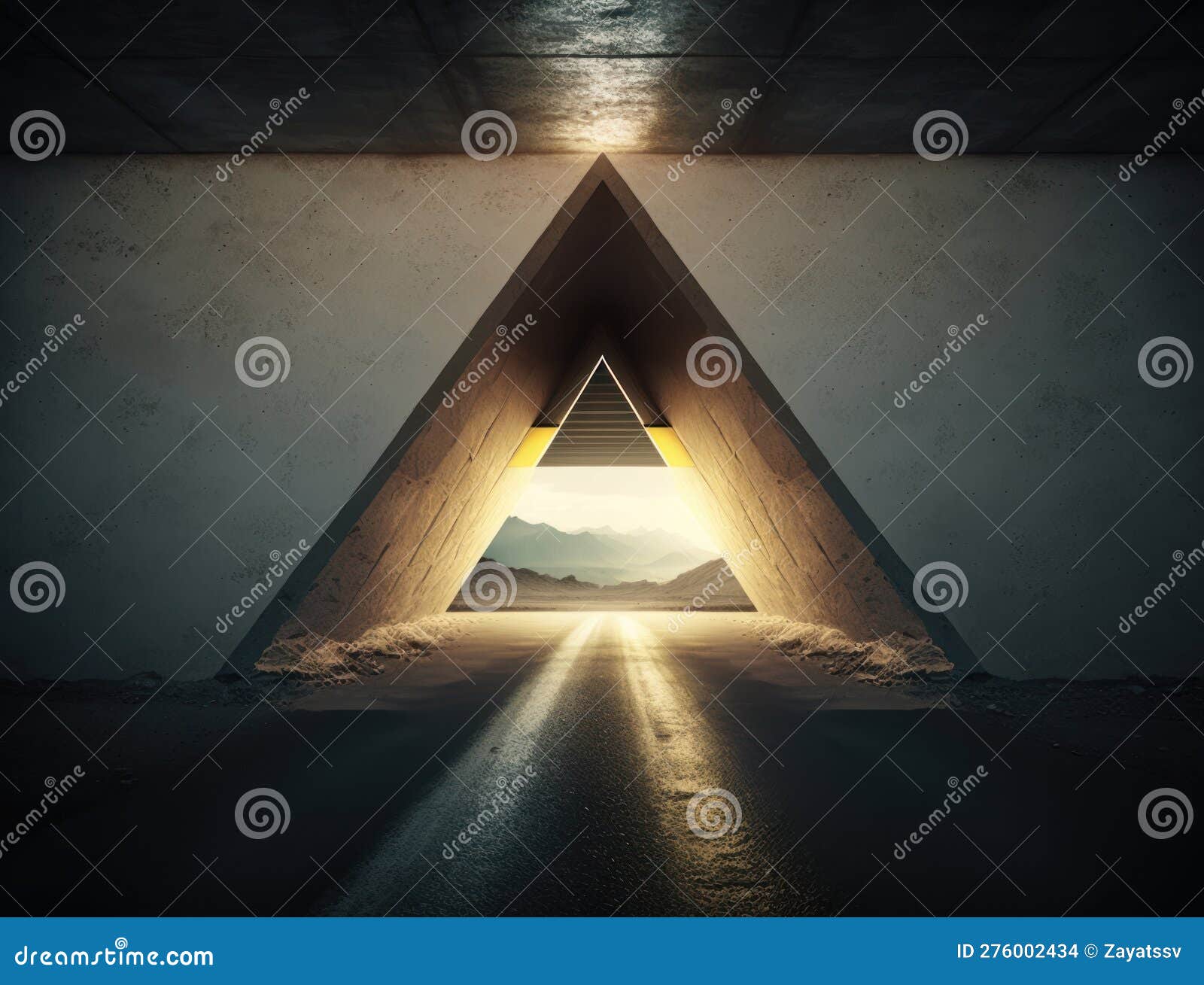 Futuristic Triangular 3D Architecture Royalty-Free Cartoon ...