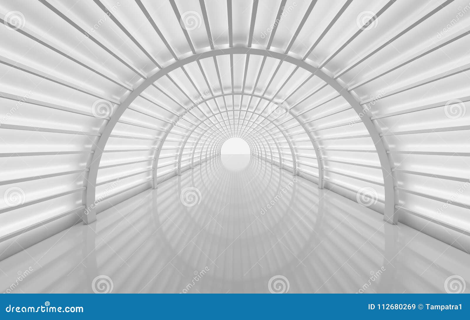 Futuristic Tunnel, Interior Design. Future Background, Business Stock ...