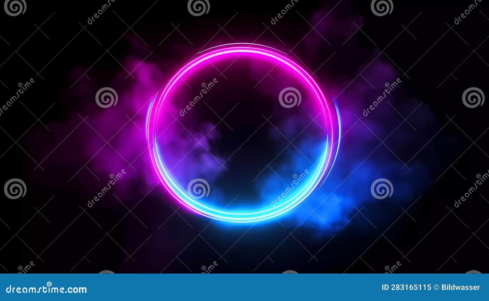 Futuristic Ultraviolet Circle Frame Border. Royalty-Free Stock Photo ...