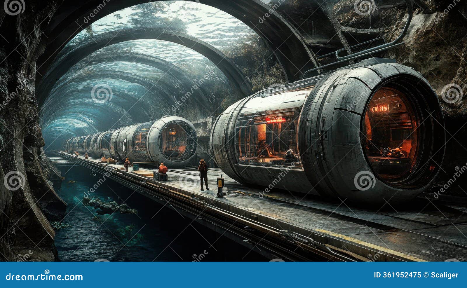Futuristic Underground City Revealed Through A Ground Hole ...