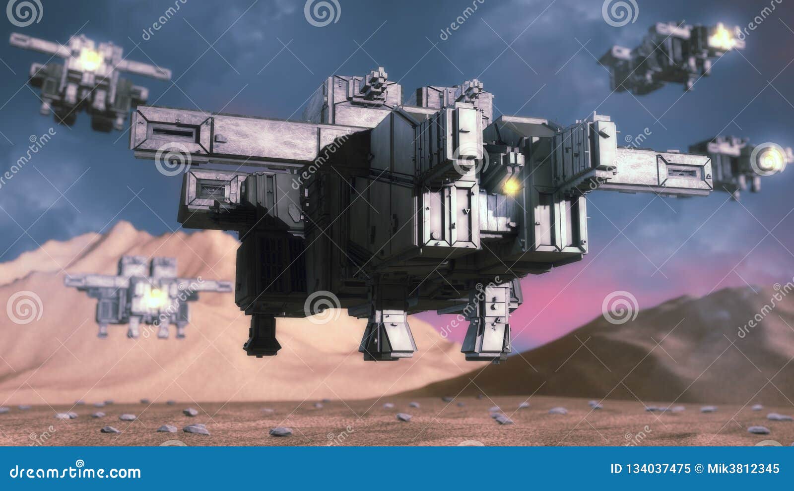 Futuristic Unidentified Flying Object Stock Photography | CartoonDealer ...