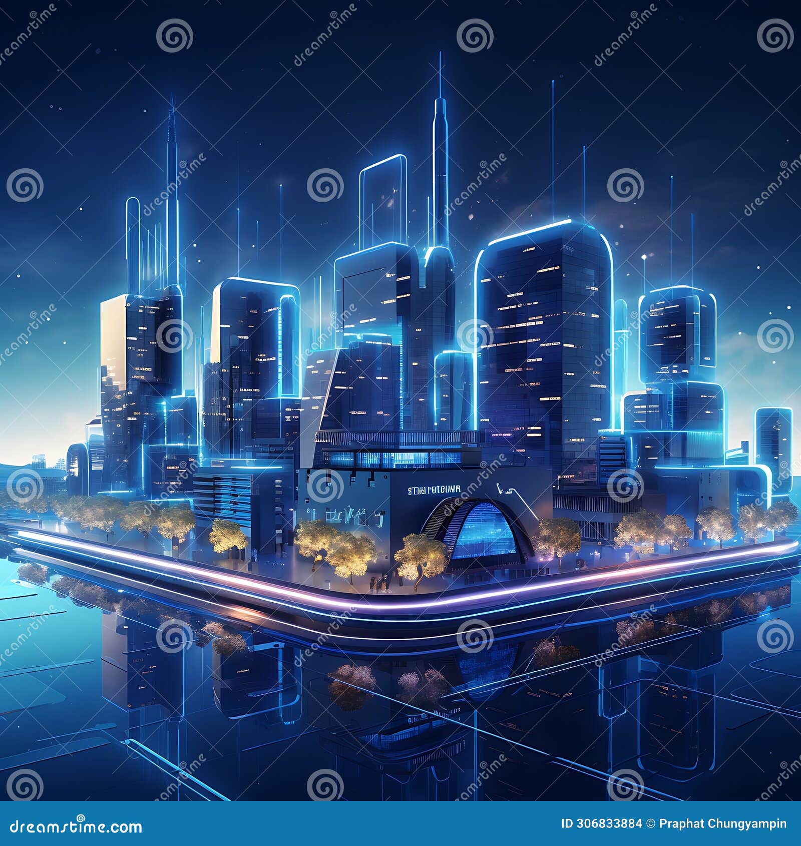 Futuristic Urban Planning is on Full Display As Evening Descends on ...