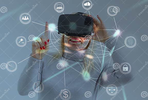 Futuristic User Interface Concept. Graphical User Interface(GUI). Head ...