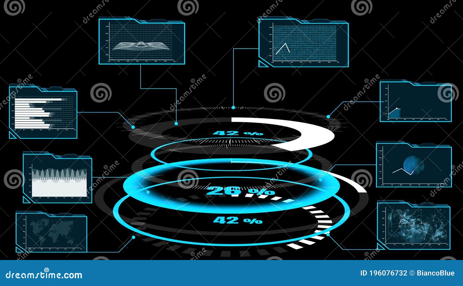 Futuristic User Interface Dashboard for Big Data Analytic in Information Chart Stock ...