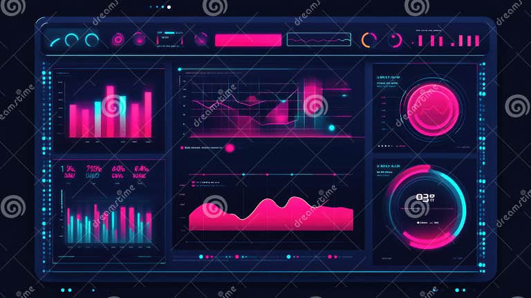 Futuristic User Interface. HUD, UI, GUI Design Stock Illustration ...