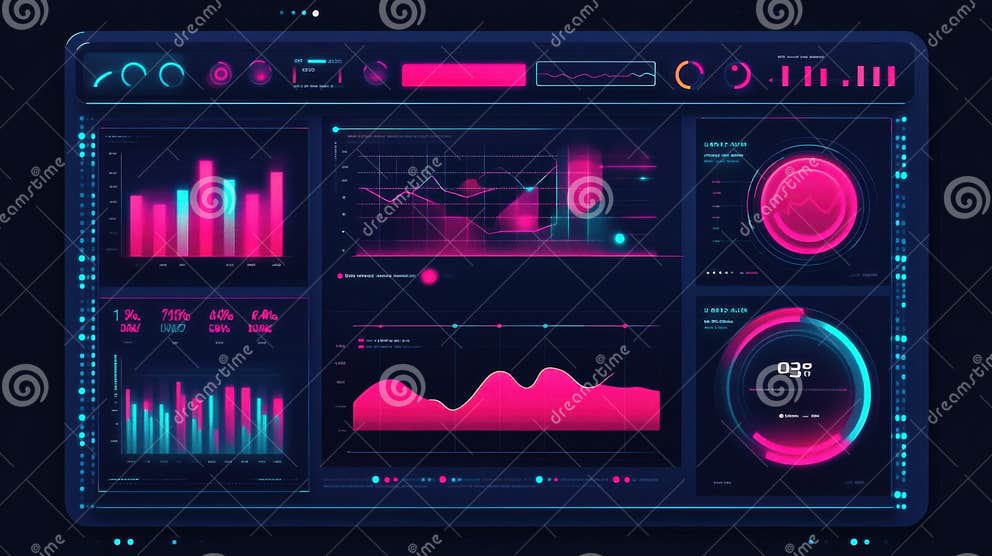 Futuristic User Interface. HUD, UI, GUI Design Stock Illustration ...