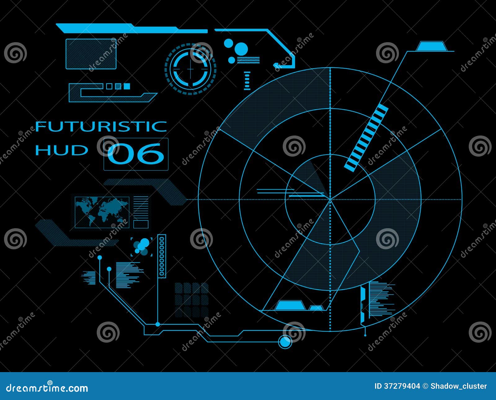 Futuristic User Interface HUD Stock Vector - Illustration of space ... Futuristic User Interface HUD Stock Vector - Illustration of space ...