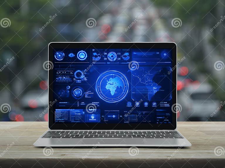 Futuristic User Interface Technology Online Concept, Generative AI ...