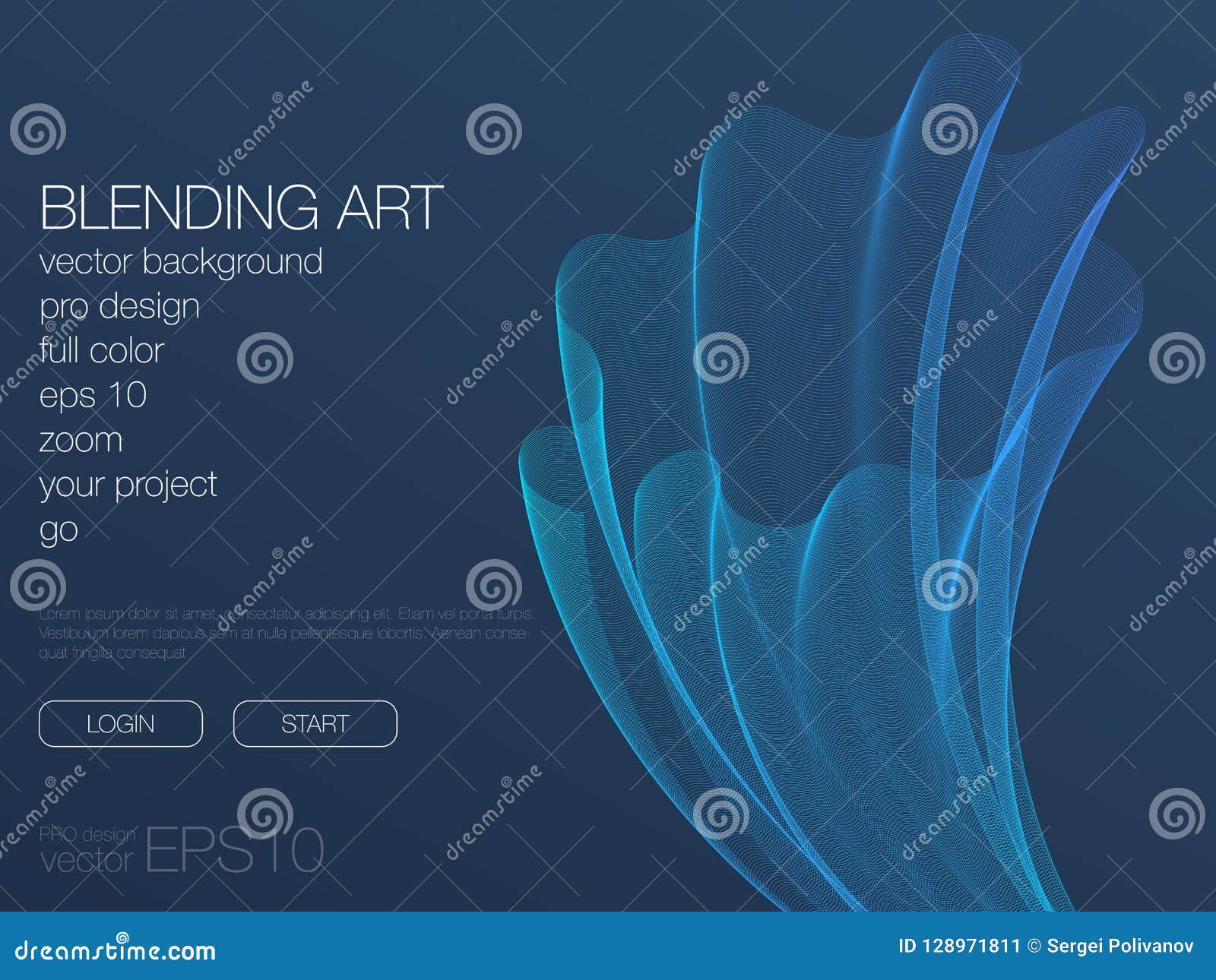 Futuristic User Interface. UI Technology Background Vector Stock Vector ...