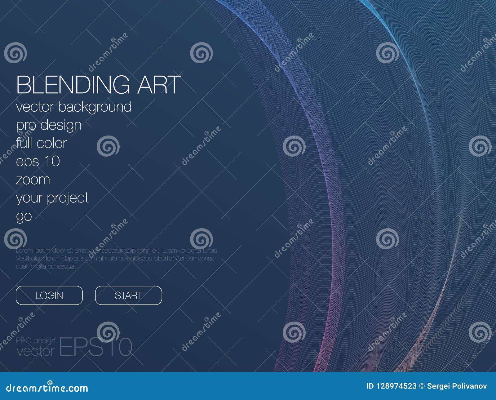 Futuristic User Interface. UI Technology Background Vector Stock Vector ...