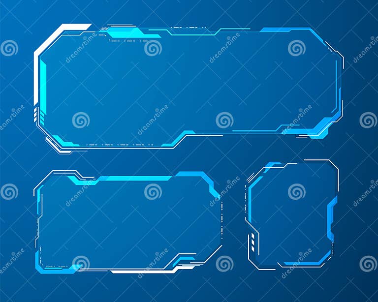 Futuristic User Menu Interface. Vector Illustration Eps10 Stock Vector ...