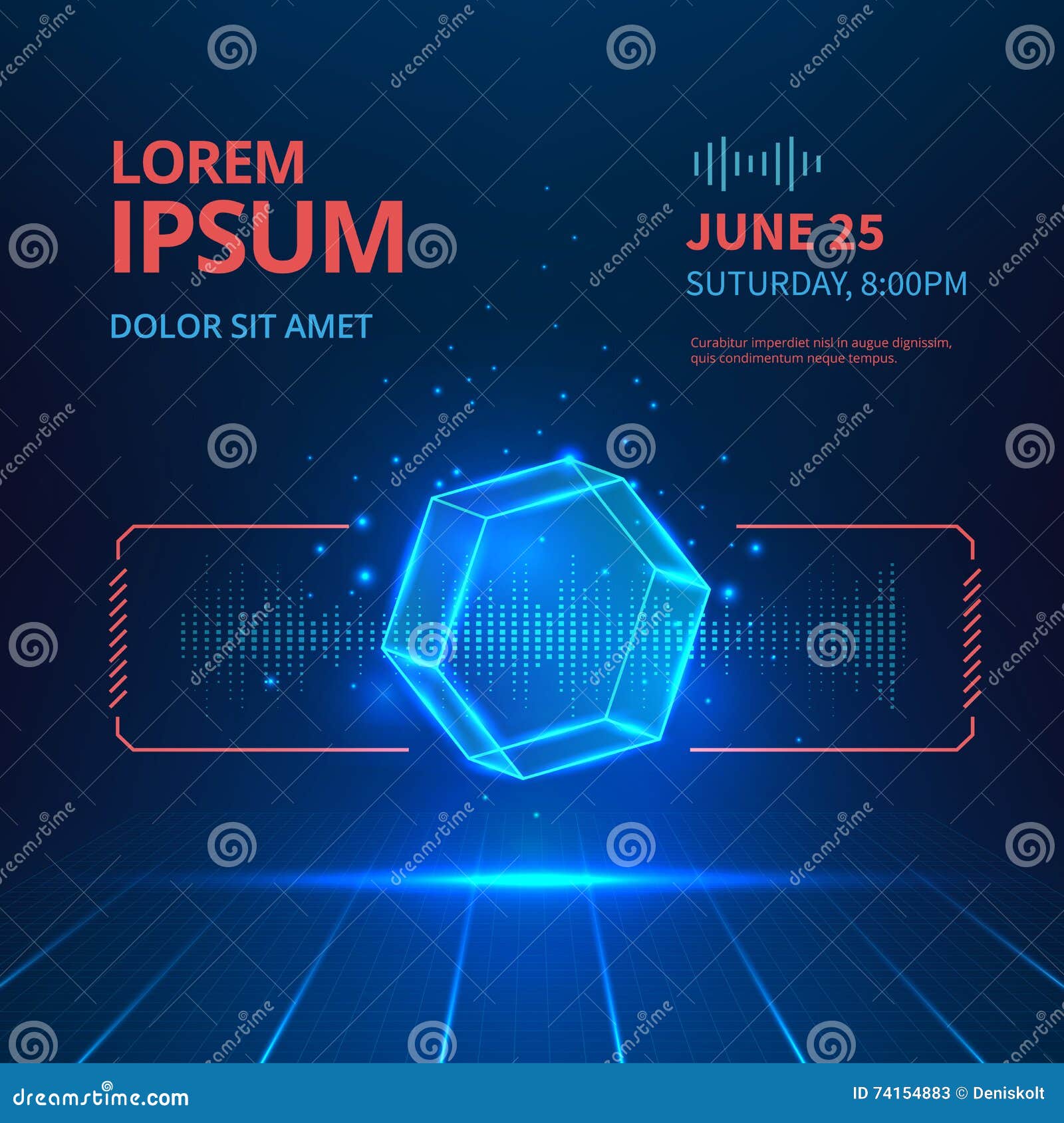 Futuristic vector banner stock vector. Illustration of circle - 74154883