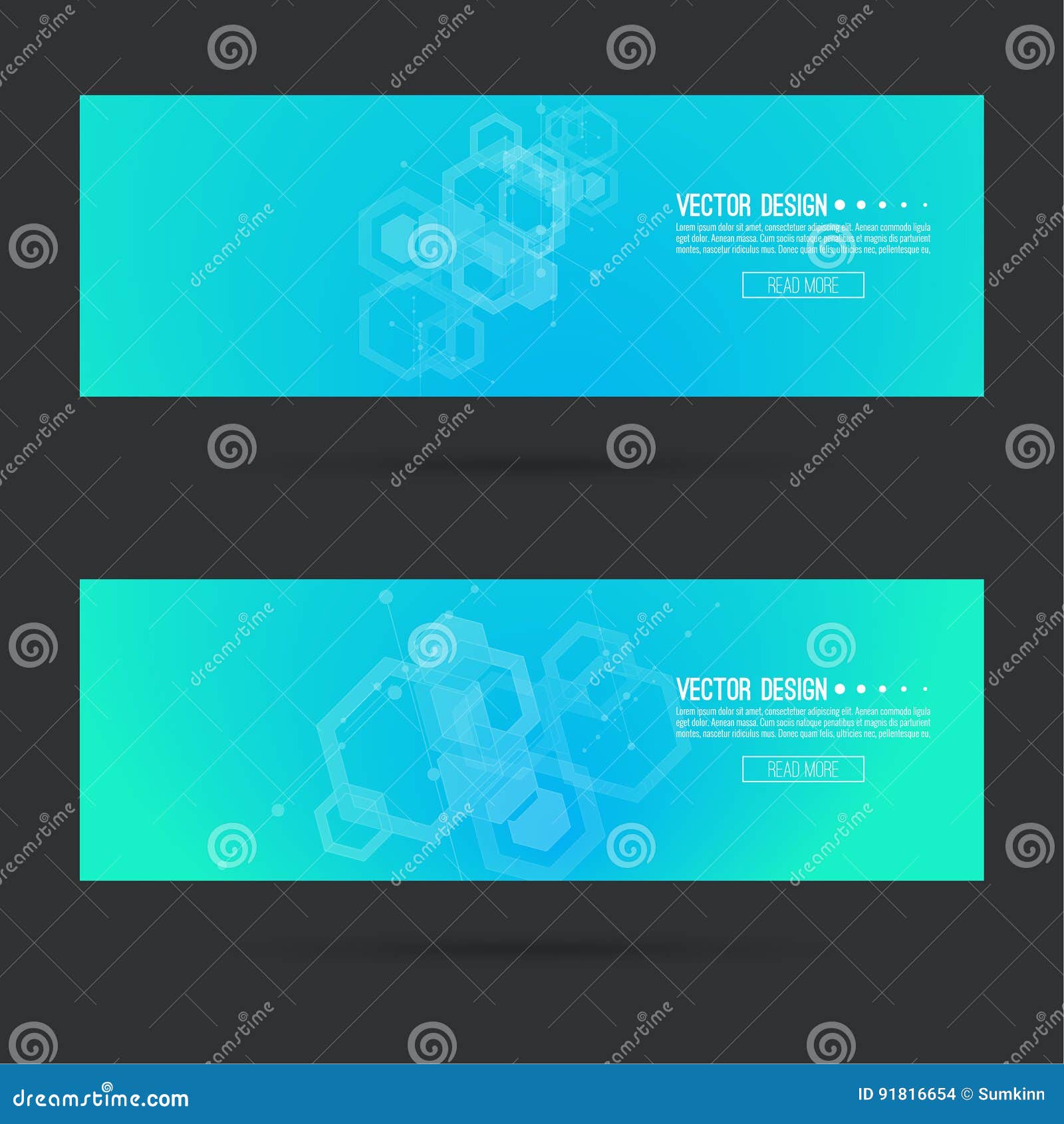 Futuristic vector header. stock vector. Illustration of header - 91816654