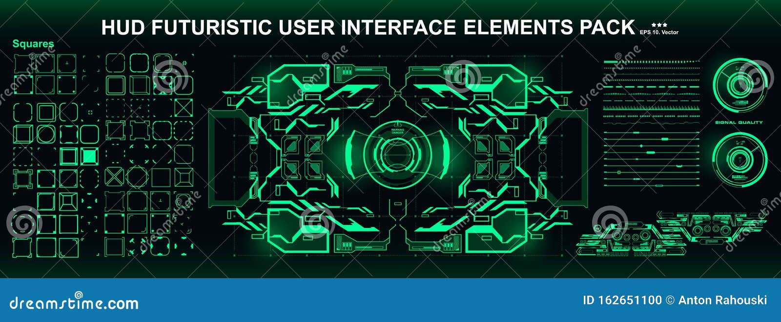 Futuristic Virtual Graphic Touch User Interface, HUD Interface Elements ...