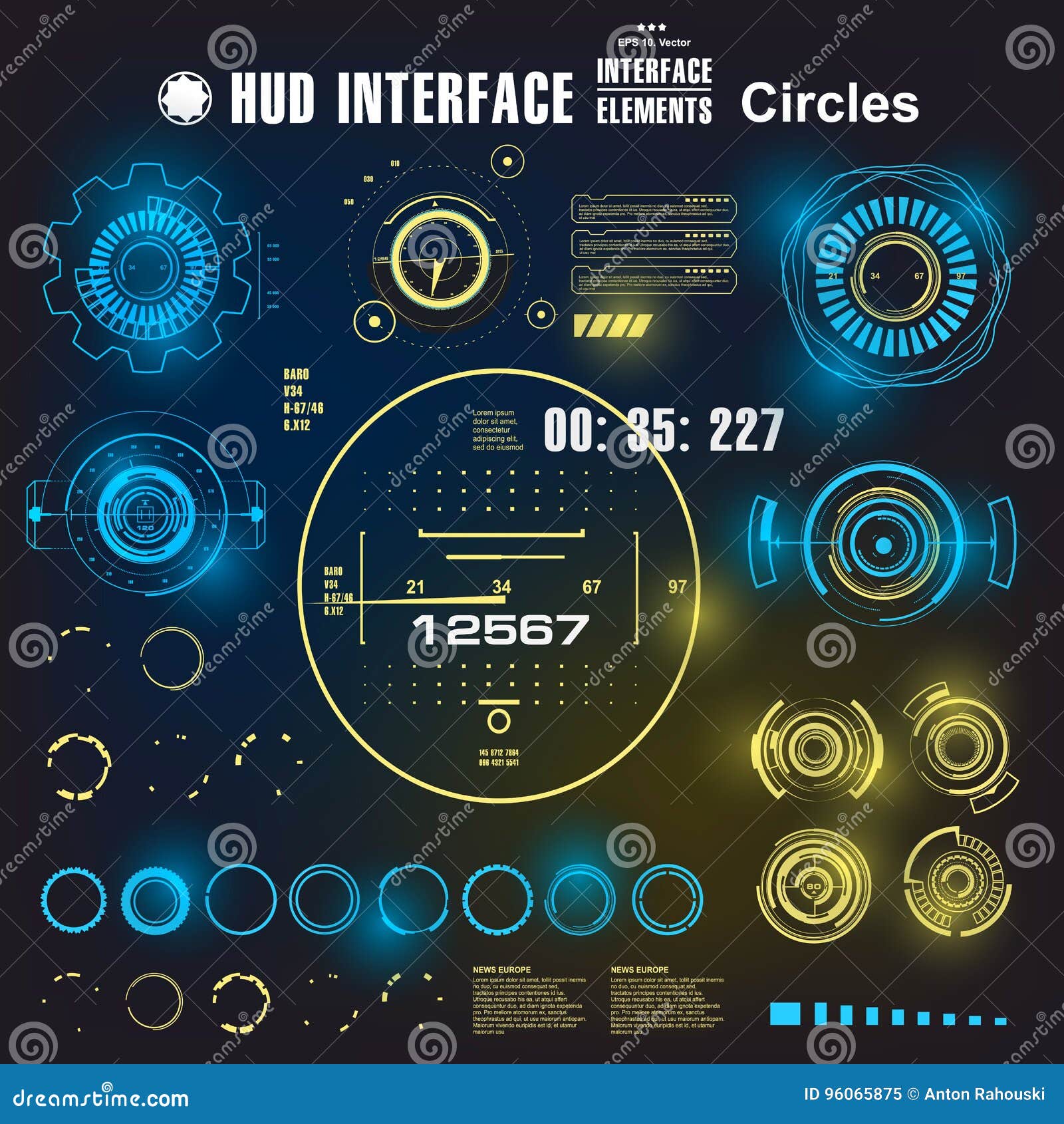 Futuristic Virtual Graphic Touch User Interface, HUD Stock Vector ... Futuristic Virtual Graphic Touch User Interface, HUD Stock Vector ...