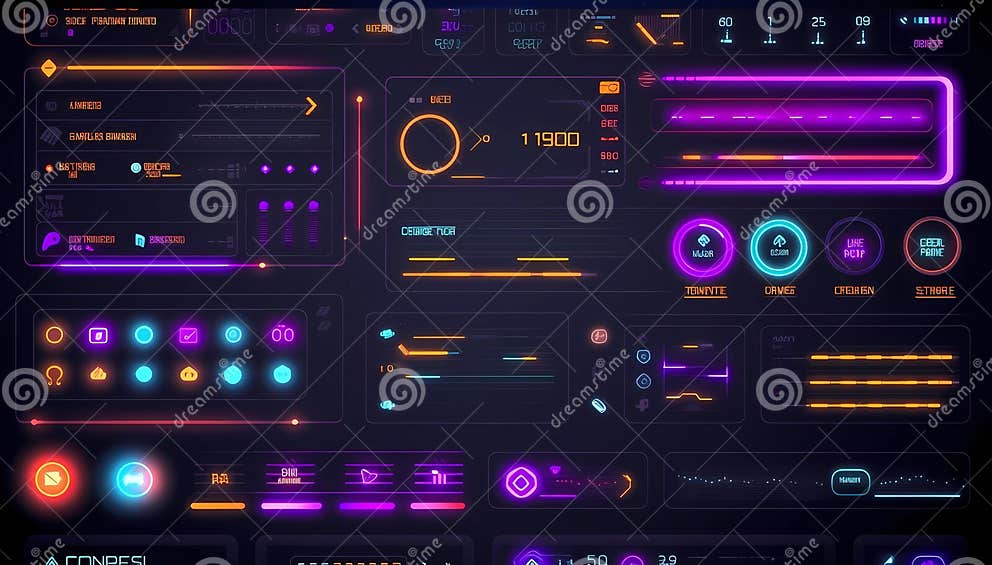 Futuristic Virtual Graphic Touch User Interface, HUD. for Web, Site ...