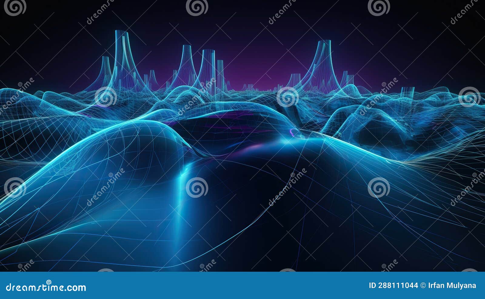 Futuristic Virtual Reality Background with Interconnected Technology ...