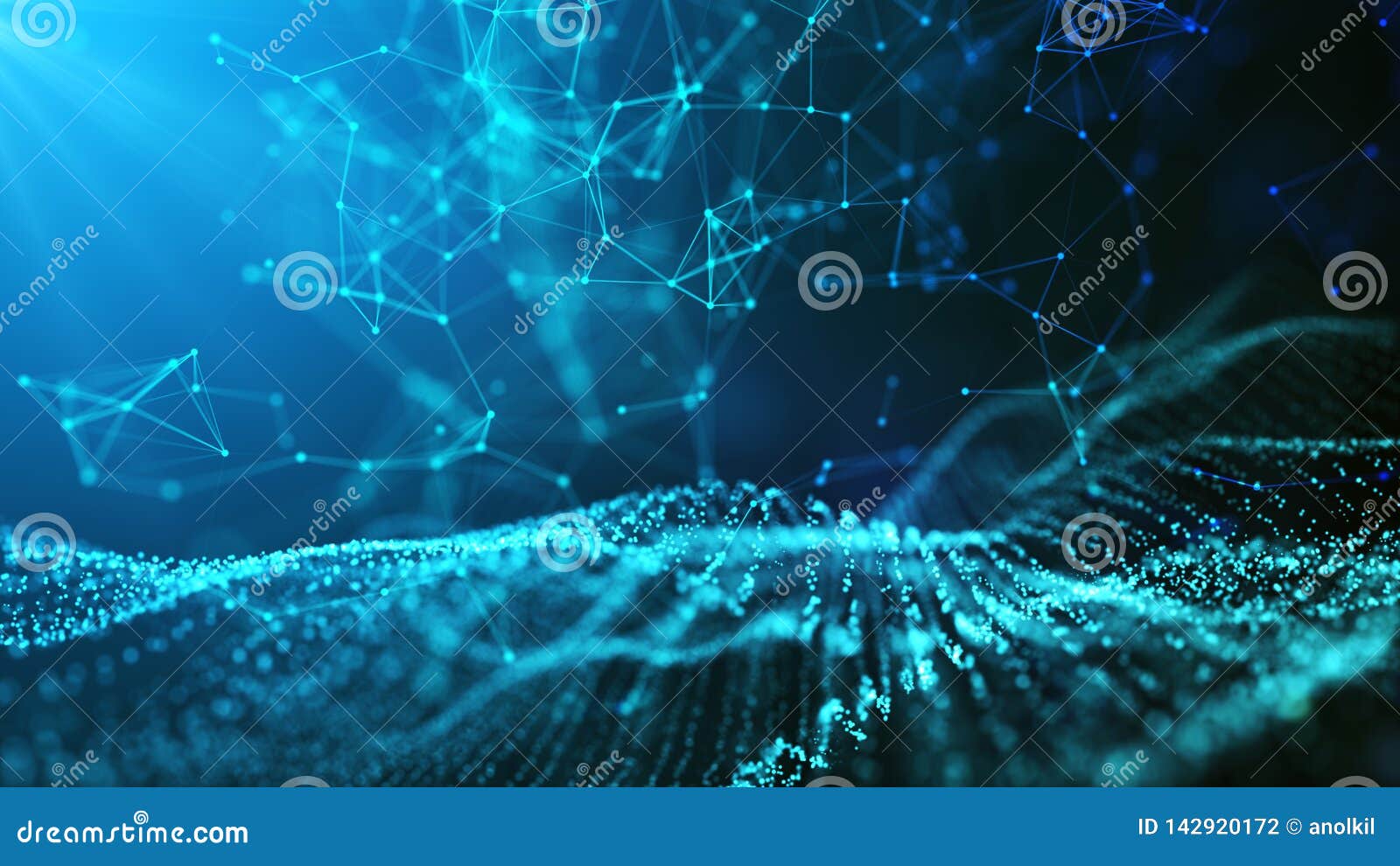 Futuristic Virtual Technology Background. 3d Rendering Stock ...