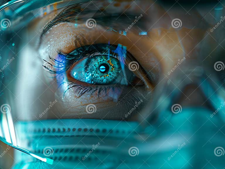 Futuristic Vision: a Glimpse into Tech-Enhanced Sight Stock ...