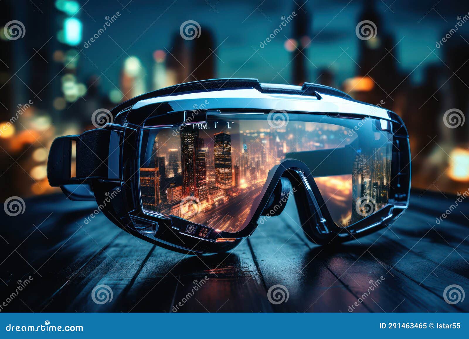 Futuristic Vision Goggles, Smart Glasses AI Generated Stock ...