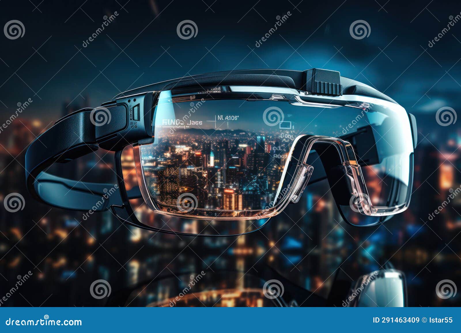 Futuristic Vision Goggles, Smart Glasses AI Generated Stock ...