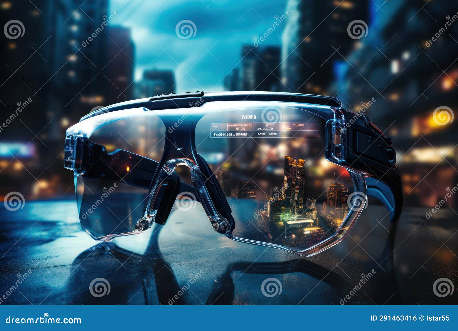 Futuristic Vision Goggles, Smart Glasses AI Generated Stock ...